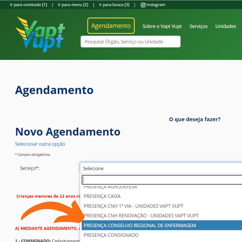 Vapt Vupt Agendar (3) | Conselho Regional de Enfermagem de Goiás